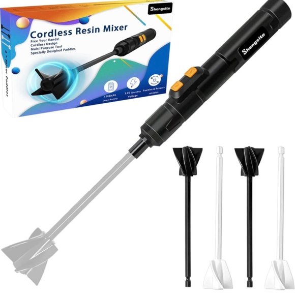 Art | Electric Epoxy Resin Mixer Handheld Epoxy Resin Mixer With 4 ...
